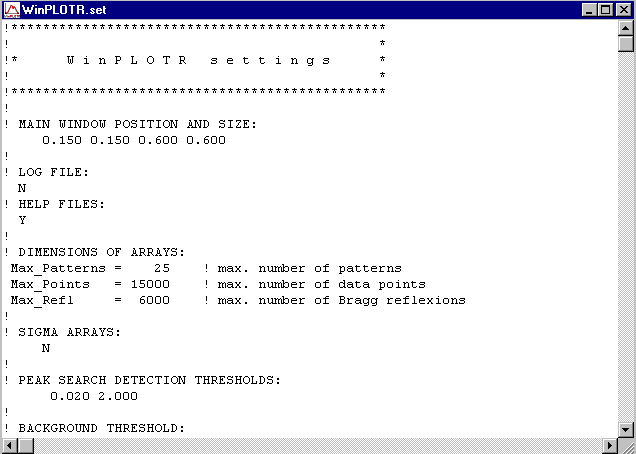 All the 20 INSTRM=0 data file are then displayed automatically in the ...